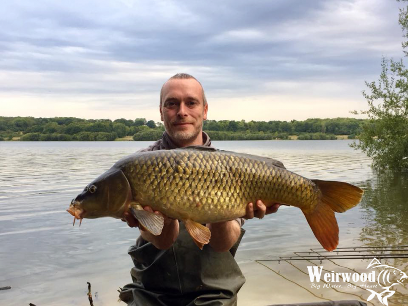Rob Cate With this 15lb 4oz Common | Weir Wood Carp & Coarse Fishery